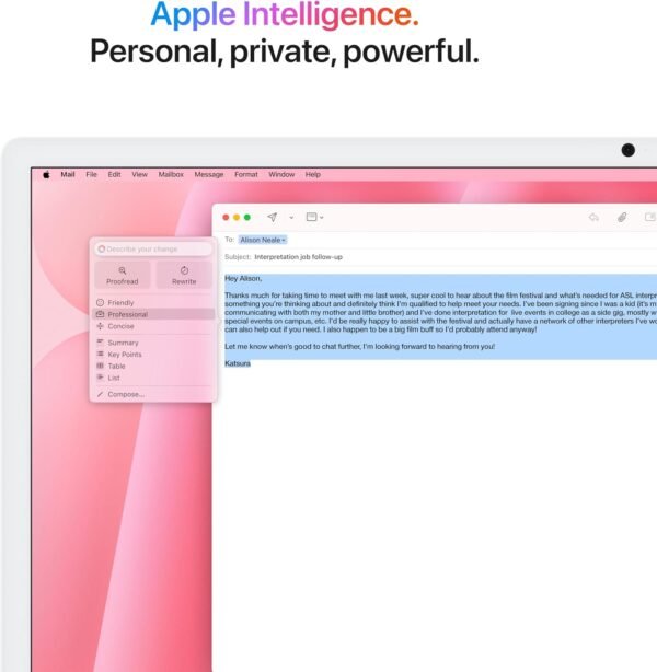 Apple MWV43ZP/A iMac 24-inch (M4, 2025) – 16GB unified memory, 256GB ...