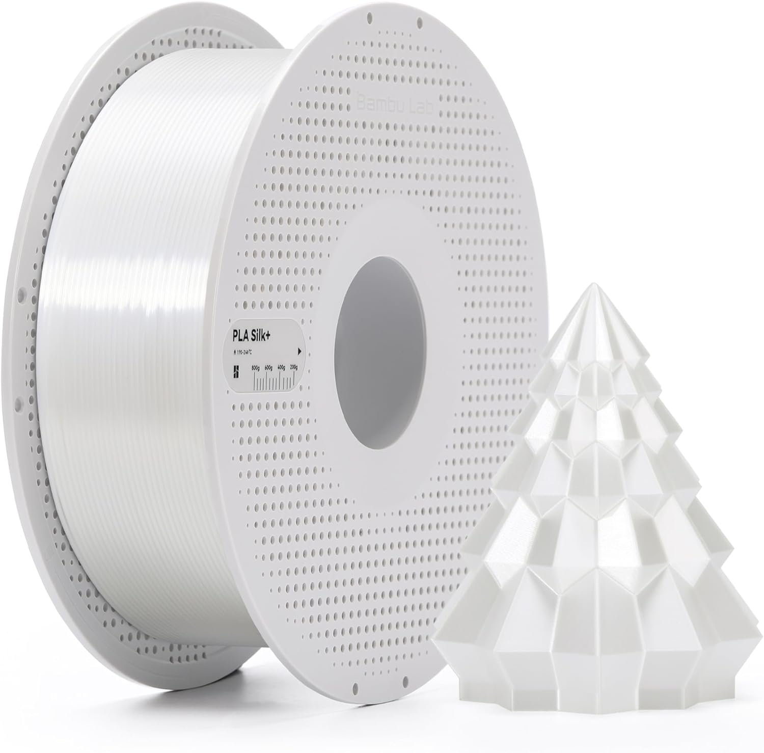 Bambu Lab A06-W0-1.75-1000-SPL Bambu PLA Silk+ – White – with Bambu ...
